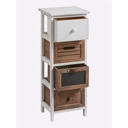Kommode HEINE HOME, B:30cm H:76cm T:25cm, braun, Massivholz, Sideboards
