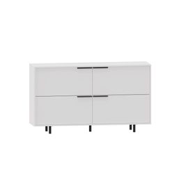 Sideboard OTTO HOME, B:150cm H:86cm T:38cm, wei&szlig;, Spanplatte, Wohnzimmer, Sideboards, "Dinant", Kommode, mit 4 Klappen, Breite 150 cm