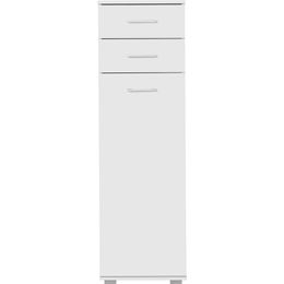Kombikommode Priess, B:41cm H:135cm T:38cm, wei&szlig;, Holzwerkstoff, Schlafzimmer, Sideboards