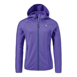 Schöffel SCHÖFFEL Damen Fleecejacke "Fleece Hoody Style Cascata WMS", lila, Gr. 42, Obermaterial: 94% Polyester, 6% Elasthan, Jacken, Wärmend, atmungsaktiv