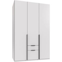 Dreht&uuml;renschrank wimex, B:135cm H:208cm T:58cm, schwarz, Holzwerkstoff, Schr&auml;nke, "Mugano", wahlweise mit oder ohne Spiegel, mit Schubladen