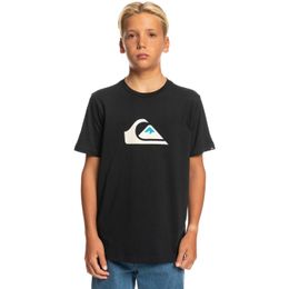 Quiksilver Jungen T-Shirt "Comp Logo", schwarz, Gr. 14, 100% Baumwolle, Shirts