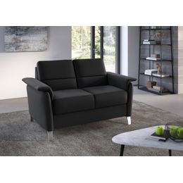Sit & More 2-Sitzer SIT & MORE, B:149cm H:89cm T:89cm, schwarz, 100% Polyester, Sofas, "Palmera, B: 149 cm", mit Federkern