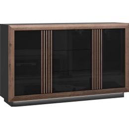 Sideboard FORTE, B:162,7cm H:98,2cm T:42,3cm, braun, FSC-zertifizierter Holzwerkstoff, Wohnzimmer, Sideboards, "Savona", Breite 162 cm, inkl.