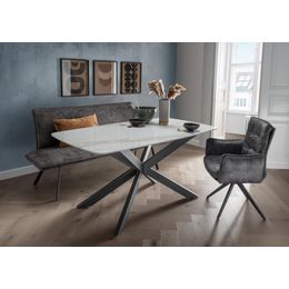 Esstisch PAROLI, B:160cm H:76cm T:89cm, schwarz, Garten, Tische, Keramiktischplatte