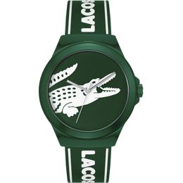 Lacoste Herren Quarzuhr "NEOCROC", grün, Armbanduhren, Armbanduhr, Herrenuhr, Mineralglas, Silikonarmband