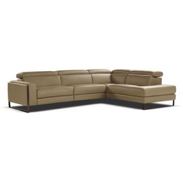 Ecksofa Calia italia, B:310cm H:78cm T:227cm, beige, Wohnzimmer, Sofas, "Pier, Design und erstklassiger Sitzkomfort im Einklang, L-Form", in