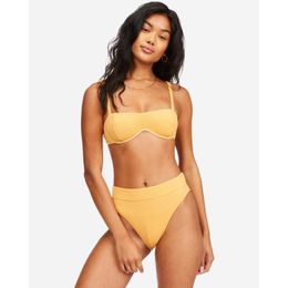Billabong Damen B&uuml;gel-Bikini-Top "So Dazed Olivia", gold, Gr. XS, 88% Polyamid, 12% Elasthan, Bikini-Oberteile