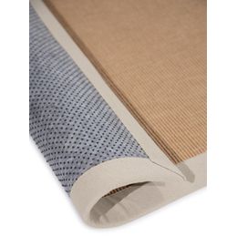 Sisalteppich CarpetFine, B:140cm H:5mm L:200cm, beige, Sisal, Teppiche, "Sisal , auch als L&auml;ufer erh&auml;ltlich", mit farbiger Bord&uuml;re, Anti Rutsch