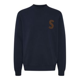 !Solid SOLID Herren Longpullover "Sweatshirt SDCael", blau, Gr. S, Obermaterial: 60% Baumwolle CO. 40% Polyester PES., Sweatshirts