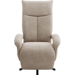 Sit & More TV-Sessel SIT & MORE, B:74cm H:112cm T:82cm, beige, 95%Polyester 5%Polyamid, Sessel, "TV Dance", wahlweise manuell oder elektrischer Funktion mit Akku
