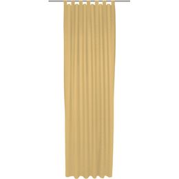 Vorhang Adam, B:142cm H:165cm, gelb, Baumwolle (Bio-Baumwolle), Wohnzimmer, Gardinen, "Uni Collection light", aus 100% Bio-Baumwolle