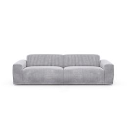 Big-Sofa Trendmanufaktur, B:254cm H:72cm T:107cm, grau, 88% Polyester, 12% Polyacrl, Sofas, "Braga, mit hochwertigem Kaltschaum, Megasofa, in Cord