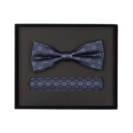Venti Herren Fliege "Venti Accessoires gemustert", blau, 100% Seide, Fliegen
