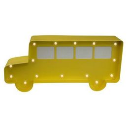 MARQUEE LIGHTS LED Dekolicht "Schoolbus", 15, H: 11cm, 1 Stk., gelb, Leuchten, Wandlampe, Tischlampe Schulbus, Fahrzeug mit 15 Leuchtmittel - 23x11cm
