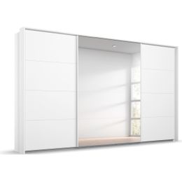 Schwebetürenschrank Rauch, B:323cm H:233cm T:68cm, weiß, Holzwerkstoff, Schränke, "Kleiderschrank Schrank Garderobe OTELI inkl. 3 Innenschubladen",
