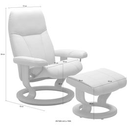 Relaxsessel stressless, B:72cm H:94cm T:70cm, braun, Leder BATICK: BATICK ist ein leicht korrigiertes, durchgef&auml;rbtes und genarbtes M&ouml;belleder, bei