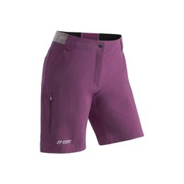 Maier Sports Damen Funktionsshorts "Norit Short W"purpurviolett, Gr. 46, 73% Polyamid, 17% Polyester, 10% Elasthan, Hosen, Damen Shorts, kurze