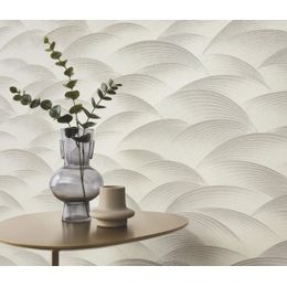 Vliestapete "Sparkling Sea", B/L: 0,53m x 10,05m, Rollen: 1, grau, FASHION FOR WALLS, Wohnzimmer, Tapeten, Phthalate frei