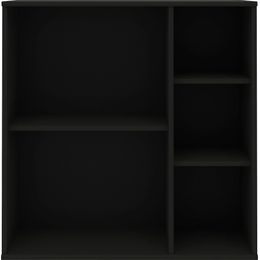 B&uuml;cherregal, B:69cm H:69cm T:27cm, schwarz, HAMMEL FURNITURE, Massivholz, Spanplatte, Wohnzimmer, Regale, "Mistral Kubus 028, Hochwertig H&auml;ngeregal,