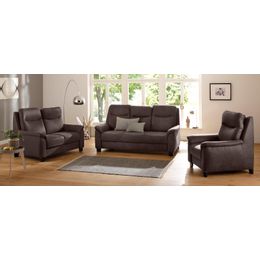 Sessel Home Affaire, B:93cm H:104cm T:96cm, braun, Struktur weich (90% Polyester / 10% Polyamid);Luxus-Microfaser (100% Polyester);Luxus-Microfaser