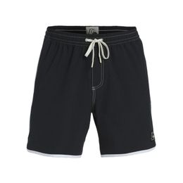 Quiksilver Herren Boardshorts "Original Scallop 17"", schwarz, Gr. XS, 46% Polyester, 40% Polyester, 8% Elasthan, 6% Baumwolle, Hosen