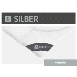 Baumwollbettdecke Spessarttraum, B:135cm L:200cm, wei&szlig;, Bettdecken Bezug: 100% Baumwolle. Bettdecken F&uuml;llung: 100% Polyester, Bettdecken, "Silber",