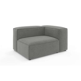 Sofa-Eckelement OTTO HOME, B:130cm H:72cm T:100cm, grau, 100% Polyester, Polsterelemente, "HAILY Sessel mit Armlehne links/rechts, Maße B/T/H: