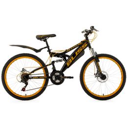 KS-Cycling KS CYCLING Jugendfahrrad "Bliss", 38cm, 24 Zoll (60,96cm), schwarz, Fahrräder, für Damen und Herren, Kettenschaltung
