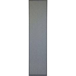Schiebegardine HOMING, B:60cm H:245cm, grau, Chenille, Polyester, Gardinen, "Faria", modern, Wohnzimmer, Schlafzimmer