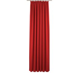 Vorhang WIRTH, B:130cm H:165cm, rot, Baumwolle, Polyester, Wohnzimmer, Gardinen, "Newbury", nach Ma&szlig;