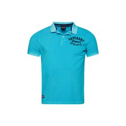 Superdry Herren Poloshirt "Poloshirt Vintage Superstate Polo", blau, Gr. S, Obermaterial: 100% Baumwolle CO., Shirts