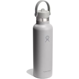 Hydro Flask Isolierflasche "21 Oz Std. Flex Straw Cap", 621ml, beige, Trinkflaschen, TempShield️ doppelwandige Vakuumisolierung