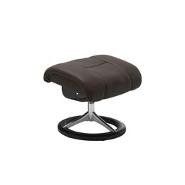 stressless "Reno" Set, Relaxsessel mit Hocker, mit Hocker, mit Signature Base, Gr&ouml;&szlig;e S, M & L, Gestell Schwarz
