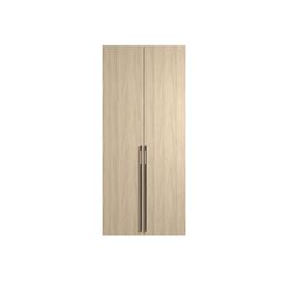 Kleiderschrank Home Affaire, B:90,5cm H:207,5cm T:58cm, beige, Melamin, Schlafzimmer, Schr&auml;nke, "TRENTO Garderobe, mit langen, schwarzen Griffen und