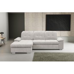 Ecksofa WERK2, B:264cm H:105cm T:170cm, beige, 92% Polyester, 8% Nylon, Wohnzimmer, Sofas, "Carmen, mit Bettfunktion & Bettkasten, optional