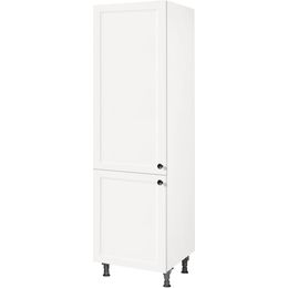Hochschrank Nobilia, B:60cm H:216,6cm T:58,3cm, wei&szlig;, K&uuml;che, Schr&auml;nke, ""Cascada", Ausrichtung w&auml;hlbar, mit zwei T&uuml;ren, vormontiert", Breite/H&ouml;he: