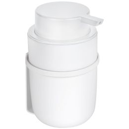 Seifenspender Wenko, wei&szlig;, Kunststoff, Metall, Dosierspender, "Carpino", Wei&szlig;, 250 ml