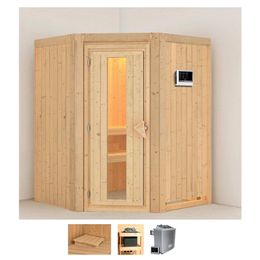 Karibu Sauna "Larin", Saunaofen, externe Steuerung, 9 kW, beige, Saunen, Ofen 9 KW externe Strg easy