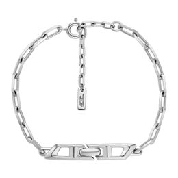 Diesel Damen Armband "Schmuck Geschenk Silber 925 Armschmuck D LOGO", 18,5cm, Silber 925 (Sterlingsilber), silber, Silber 925 (Sterlingsilber),