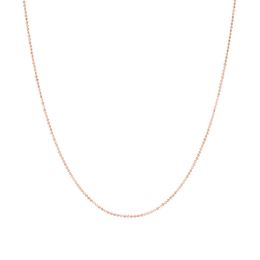 Damen Gliederkette "Schmuck Geschenk Gold 375 Halskette Gold Collection Kugelkette", Gelbgold 375, L: 41, rosa, Liebeskind Berlin, Gelbgold 375,