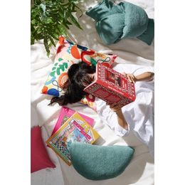 Dekokissen Apelt, B:28cm H:5cm L:45cm, blau, Baumwolle, Polyester, Dekokissen_Sitzkissen_Kissenh&uuml;llen, "Ciao"