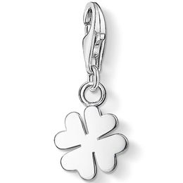 Thomas Sabo Damen Charm-Einhänger "Kleeblatt", silber, Silber 925 (Sterlingsilber), Charms