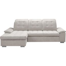 Ecksofa WERK2, B:264cm H:105cm T:170cm, beige, 92% Polyester, 8% Nylon, Wohnzimmer, Sofas, "Carmen, mit Bettfunktion & Bettkasten, optional