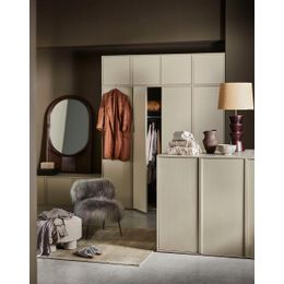 Highboard Woood, B:100cm H:110cm T:58cm, beige, FSC-zertifizierter Holzwerkstoff, Wohnzimmer, Sideboards, "Daily Hochkommode", Kommode mit