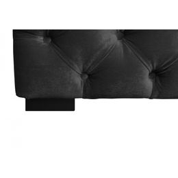 Chesterfield-Sofa Home Affaire, B:307cm H:67cm T:227cm, schwarz, 100% Polyester, Sofas, "KALINA L-Form", hochwertig Chesterfield-Ausführung