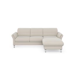 Sit & More Ecksofa SIT & MORE, B:251cm H:85cm T:161cm, beige, Wohnzimmer, Sofas, "Grenoble L-Form mit Federkern", wahlweise mit Bettfunktion, Bettkasten, Arm-