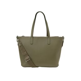 Marc O'Polo MARC O'POLO Damen Shopper "aus einer Lederalternative aus recyceltem Polyester", grün, Polyester, unifarben, Taschen