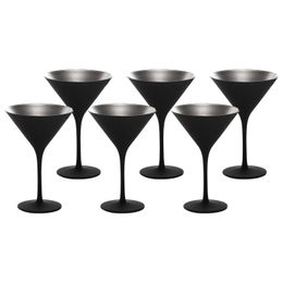 ST&Ouml;LZLE Cocktailglas "Cocktailschalen Elements 240 ml 6er Set", silber, Trinkgef&auml;&szlig;e