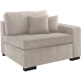 Sofaelement Home Affaire, B:110cm H:86cm T:100cm, beige, Polsterelemente, "Skara", Modul zum eigenen Zusammenstellen, in vielen Bezugsqualit&auml;ten